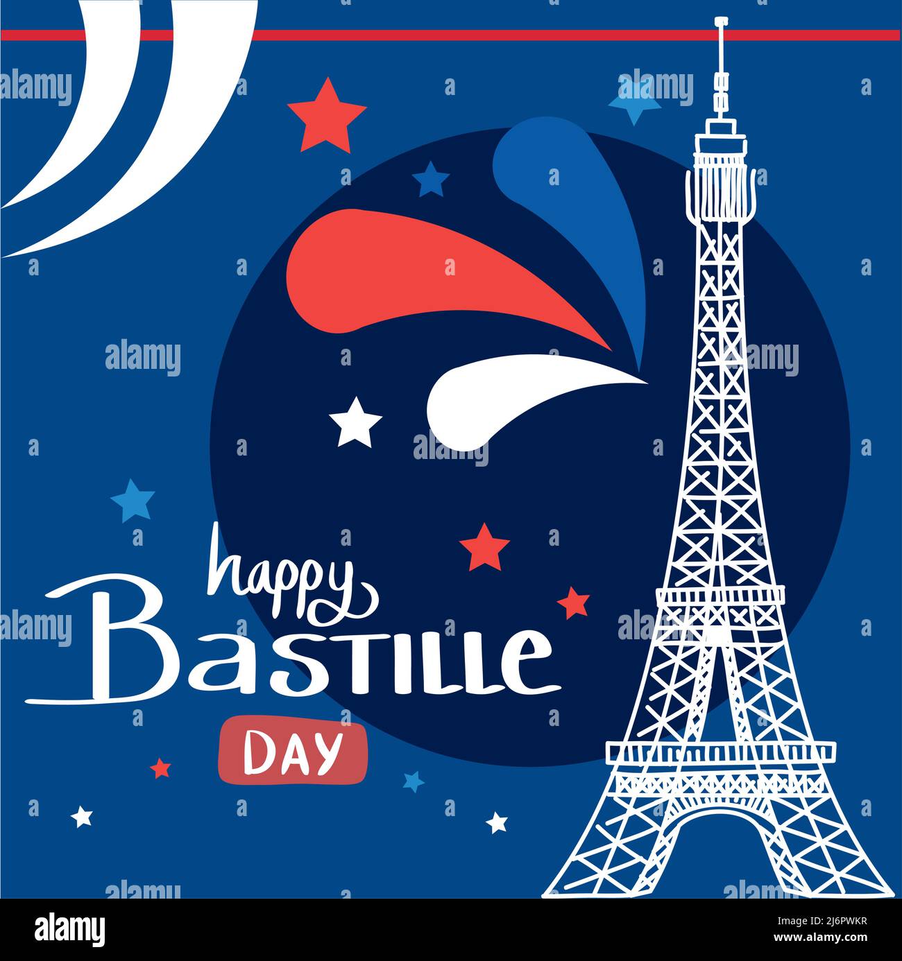 bastille day lettering template Stock Vector Image & Art - Alamy
