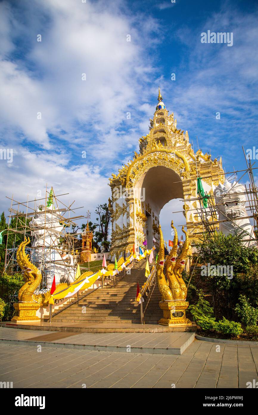 Wat Saeng Kaeo Phothiyan temple in Chiang Rai, Thailand, south east ...