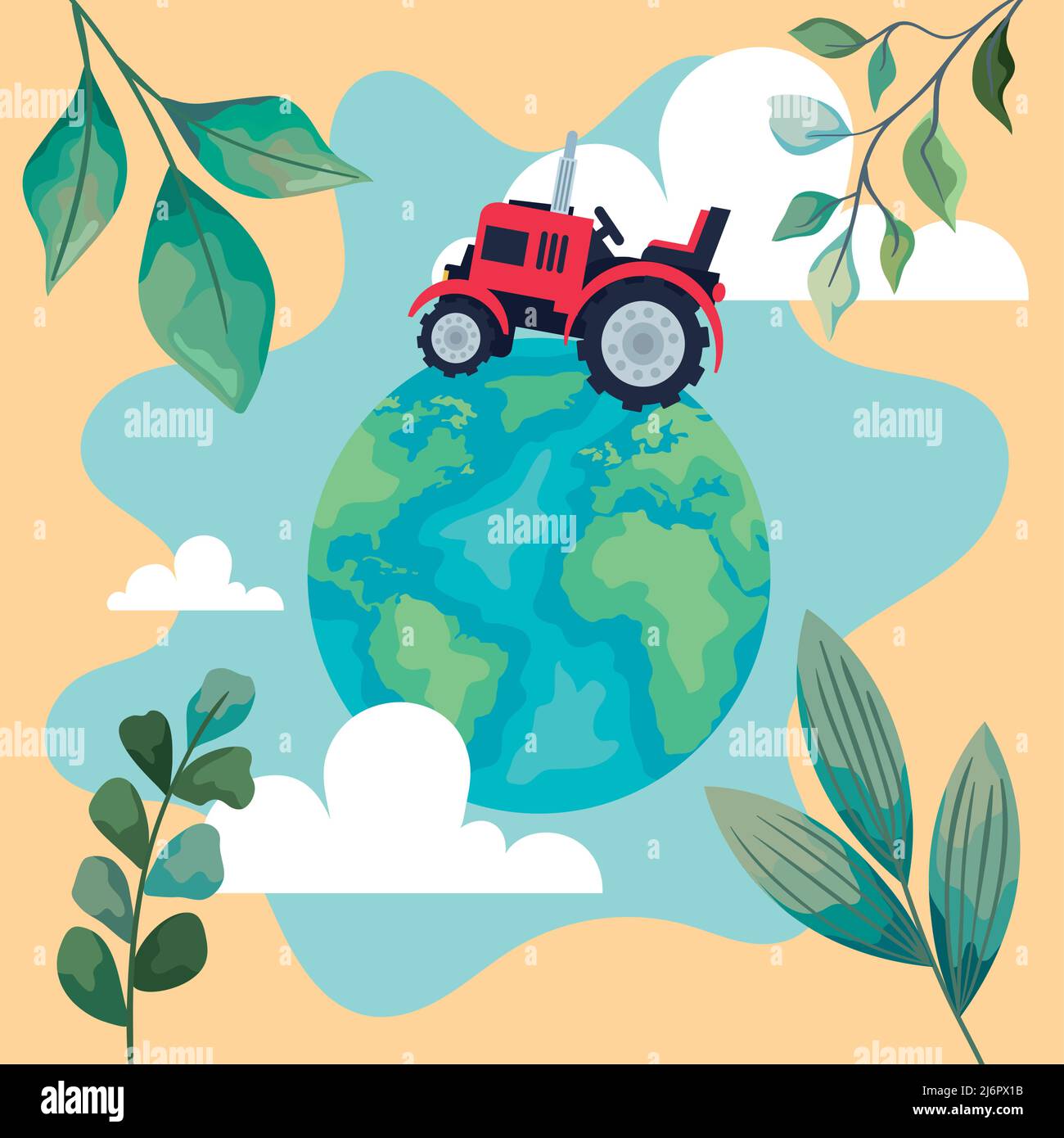World of the tractor Stock Vector Images - Alamy