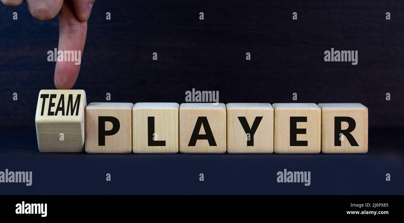 Player or teamplayer symbol. Turned wooden cubes and changed concept ...