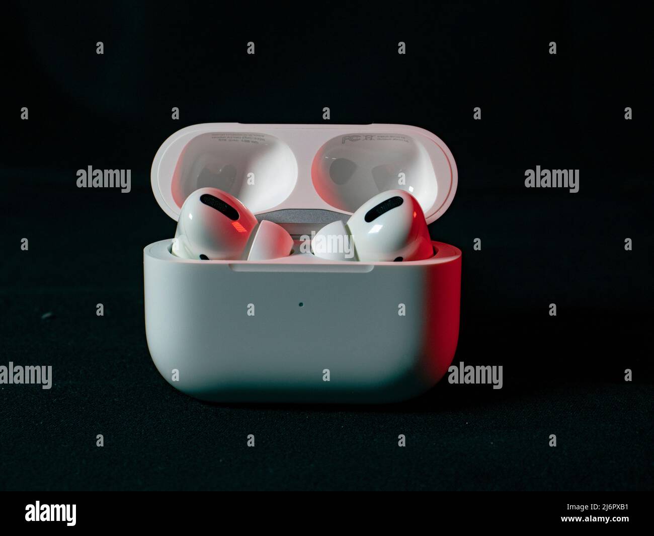 Apple AirPods Wallpaper, Product Photography Stock Photo - Alamy