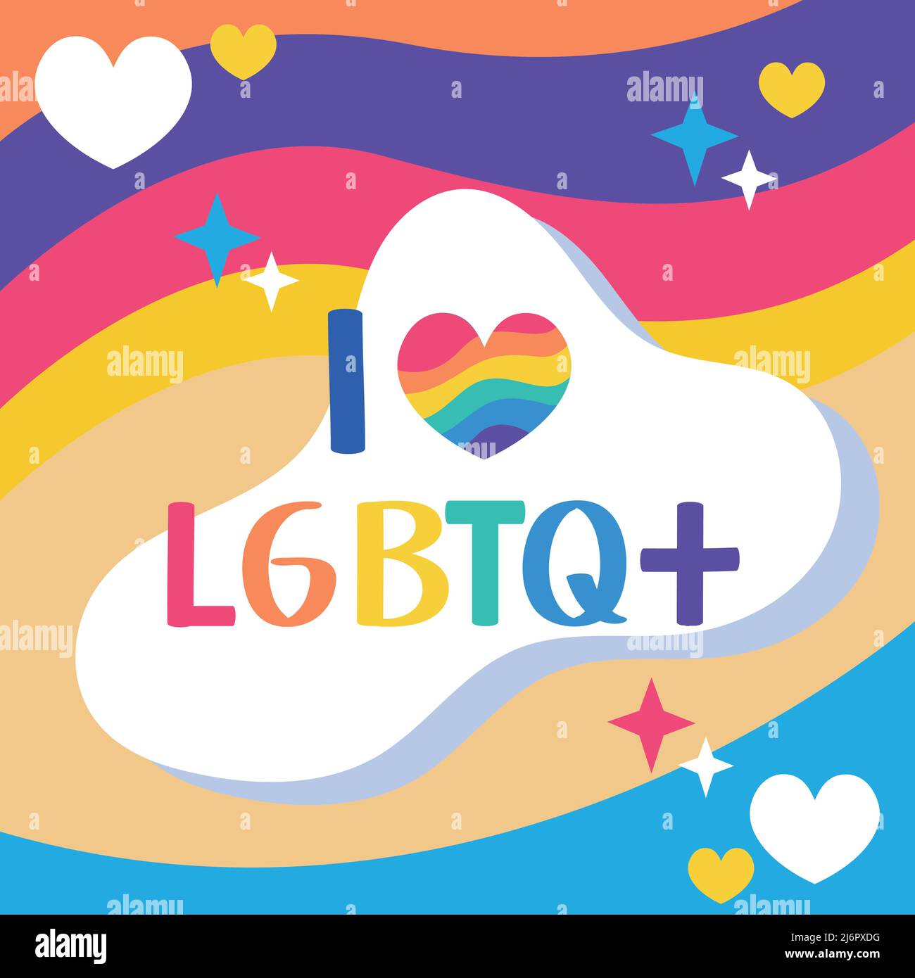 love lgbtq lettering Stock Vector Image & Art - Alamy