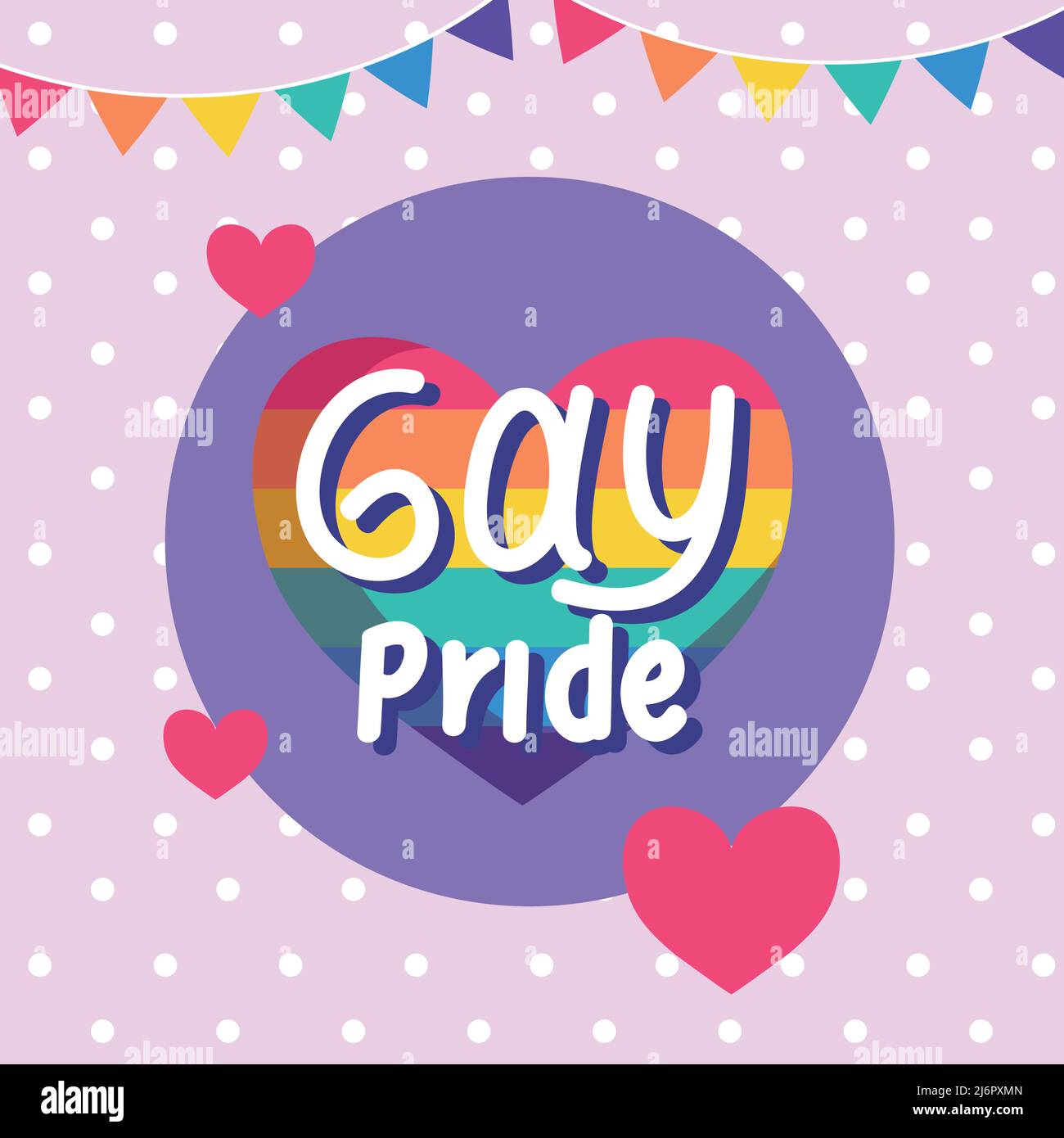 gay pride lettering in heart Stock Vector Image & Art - Alamy