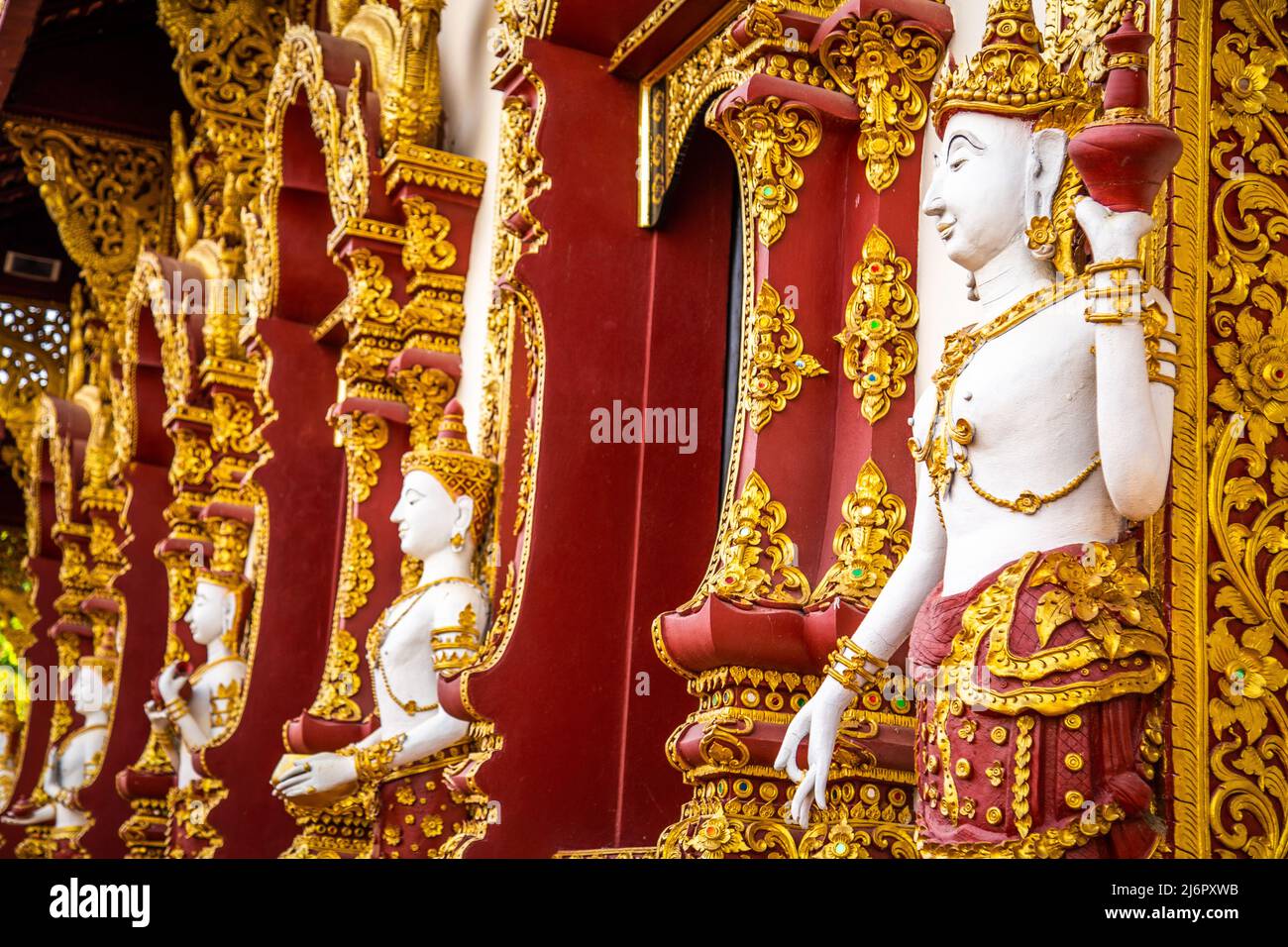 Wat Saeng Kaeo Phothiyan temple in Chiang Rai, Thailand, south east ...