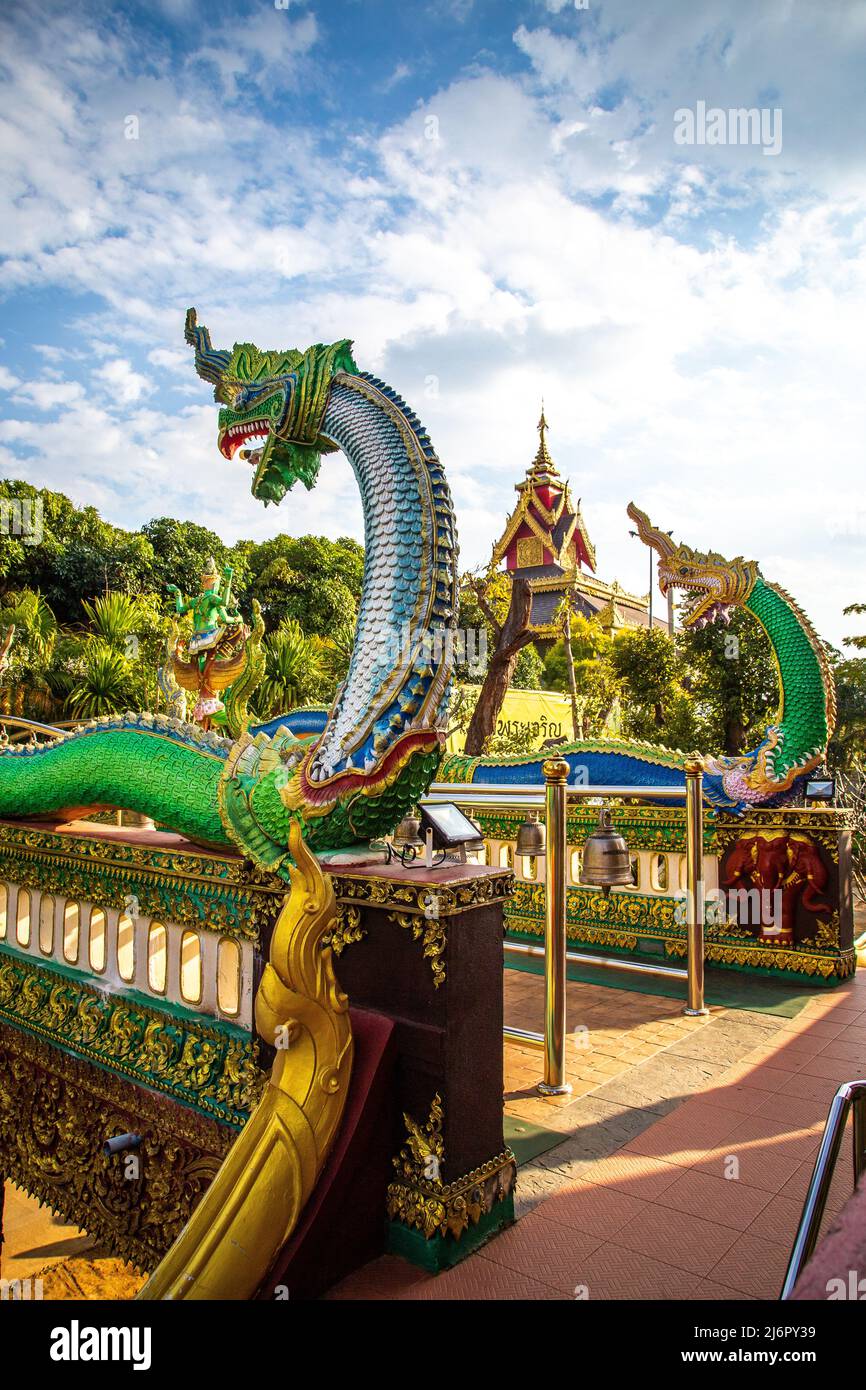 Wat Saeng Kaeo Phothiyan temple in Chiang Rai, Thailand, south east ...