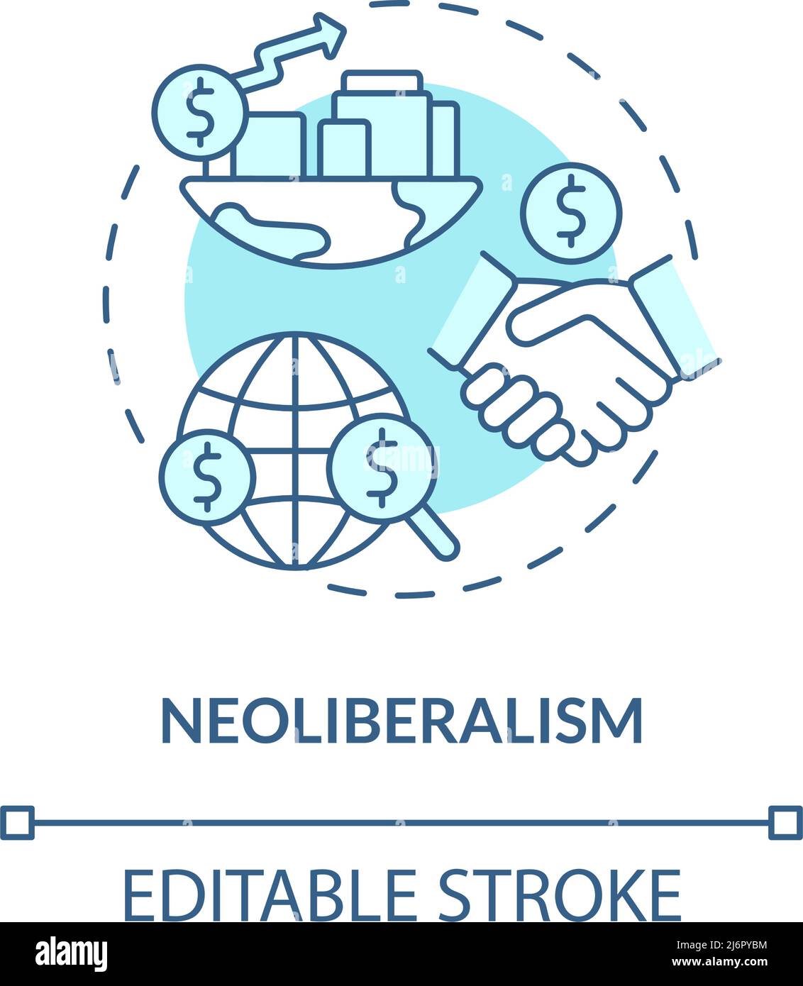 Neoliberalism turquoise concept icon Stock Vector Image & Art - Alamy