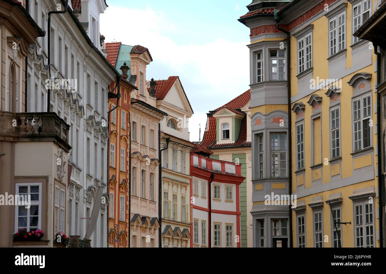 Buildings and houses with Mitteleuropean Architecture style in Central ...