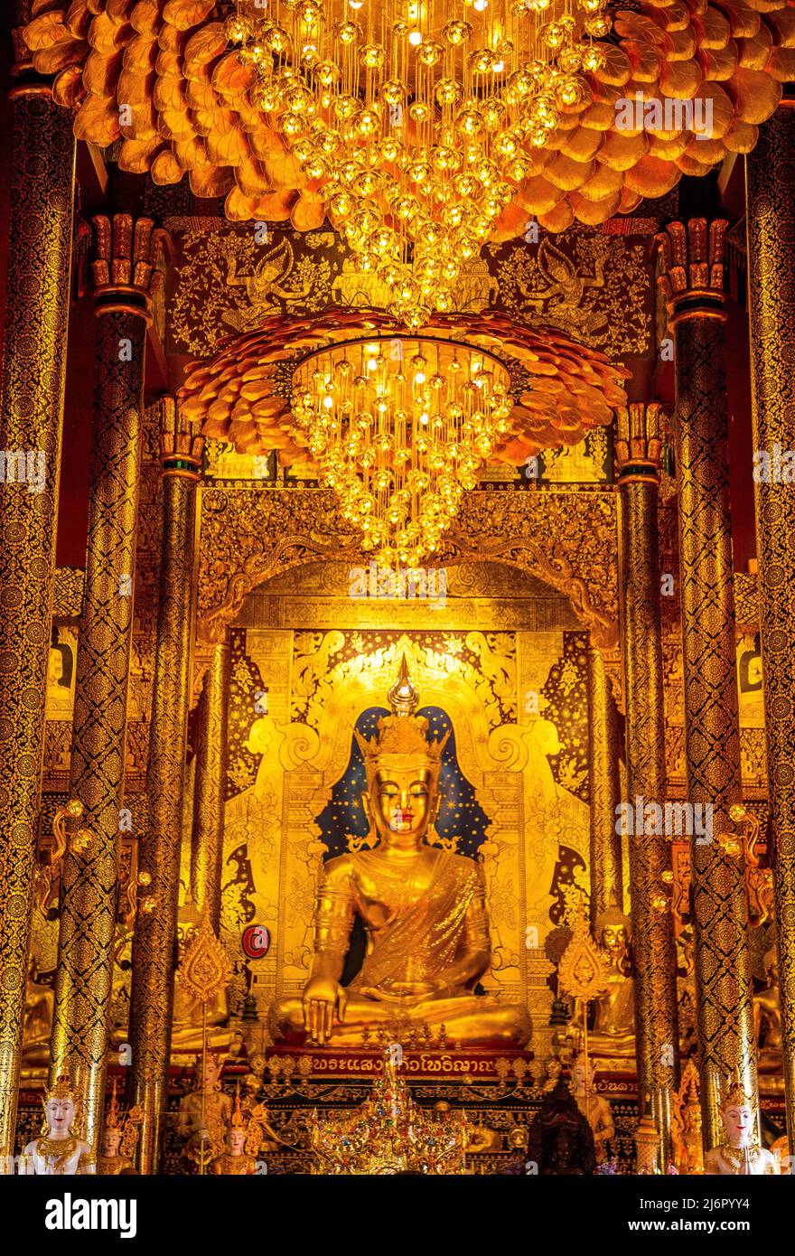 Wat Saeng Kaeo Phothiyan temple in Chiang Rai, Thailand, south east ...