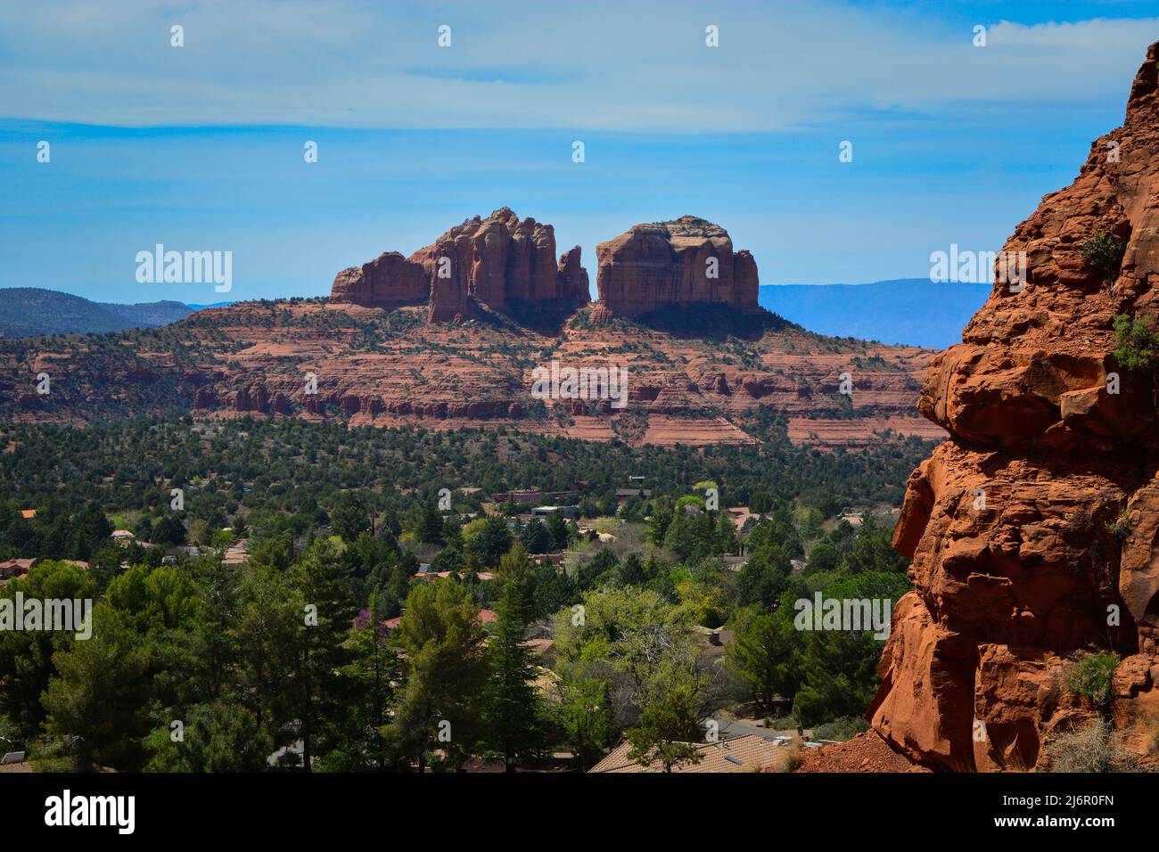 Beautiful landscape in Sedona, and the Red Rock Country road Stock ...