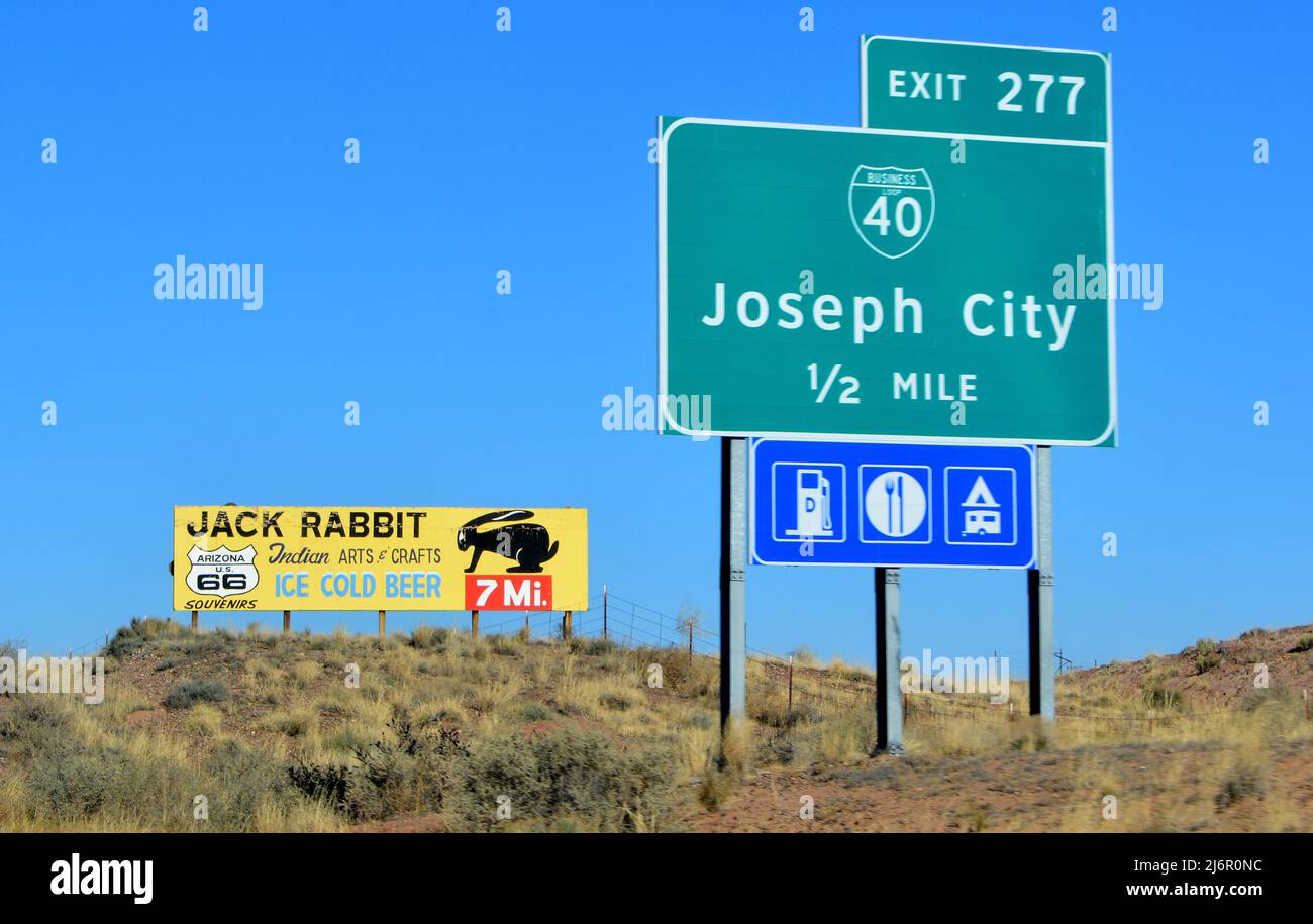 Jack Rabbit Trading Post Stock Photo - Alamy