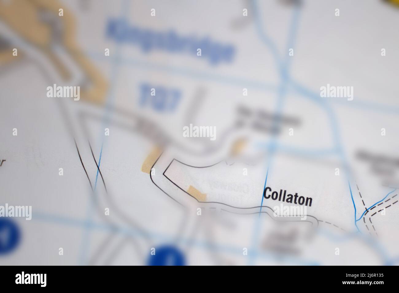 Collaton, Devon, United Kingdom colour atlas map Stock Photo - Alamy