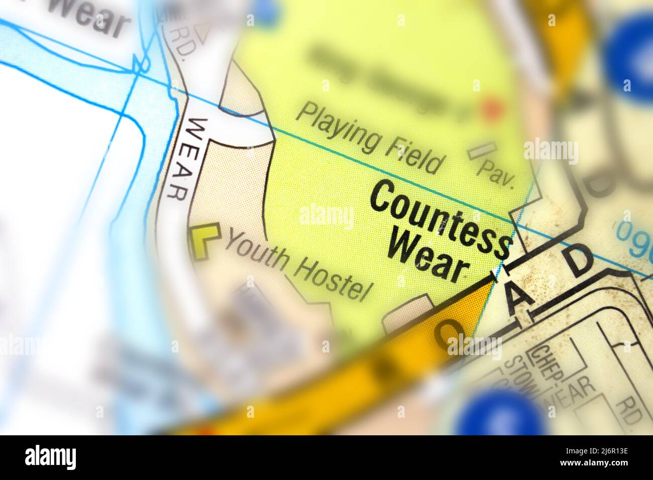 Countess Wear district -Exeter City, Devon, United Kingdom colour atlas ...