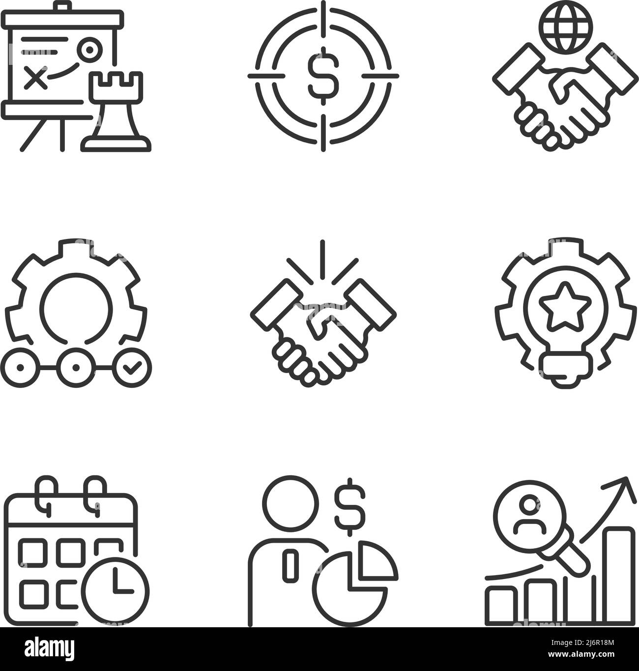 Business activities pixel perfect linear icons set Stock Vector Image ... Business activities pixel perfect linear icons set Stock Vector Image ...