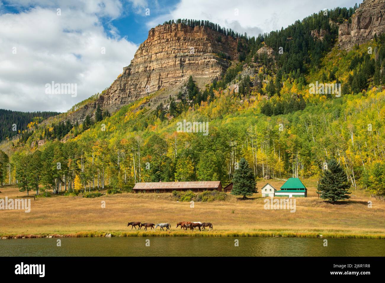 USA, Rocky Mountains, Colorado, Durango, San Juan National Forest ...