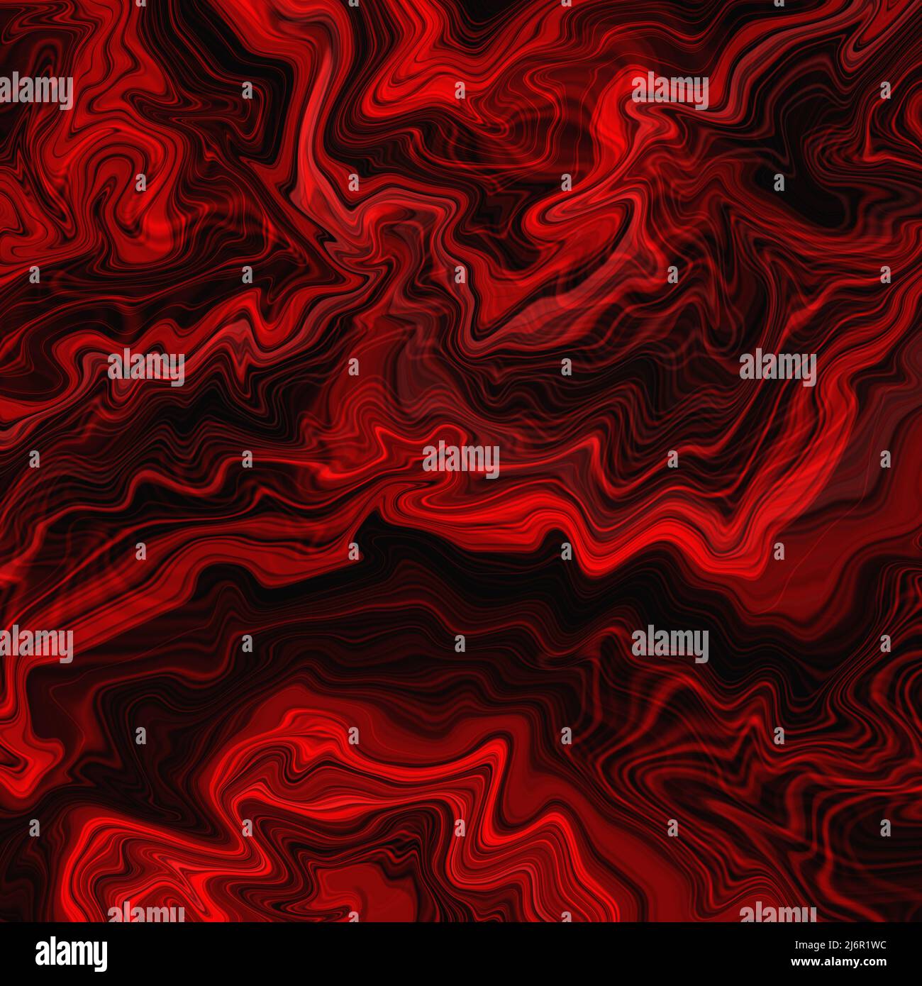 Psychedelic abstract colorful red and black backdrop. Liquid texture ...