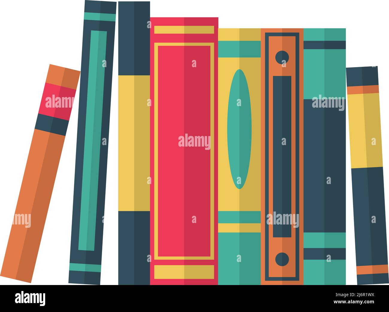 Book row Stock Vector Images - Alamy