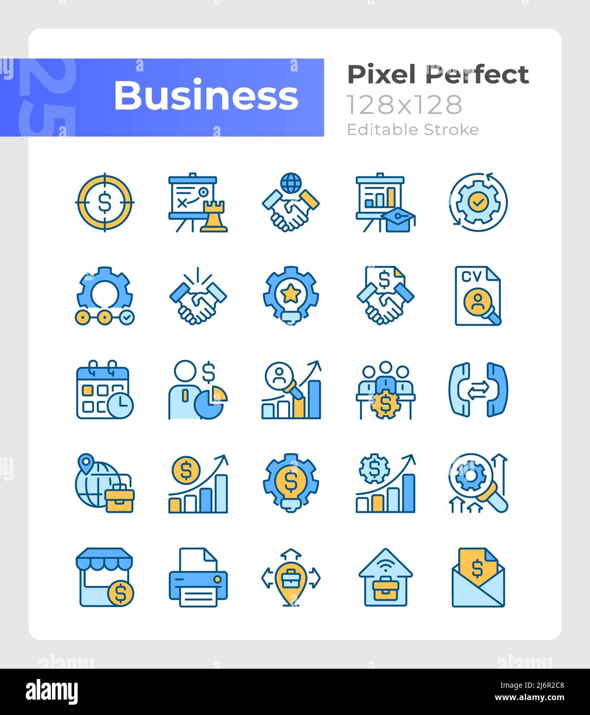 Business management pixel perfect RGB color icons set Stock Vector ... Business management pixel perfect RGB color icons set Stock Vector ...