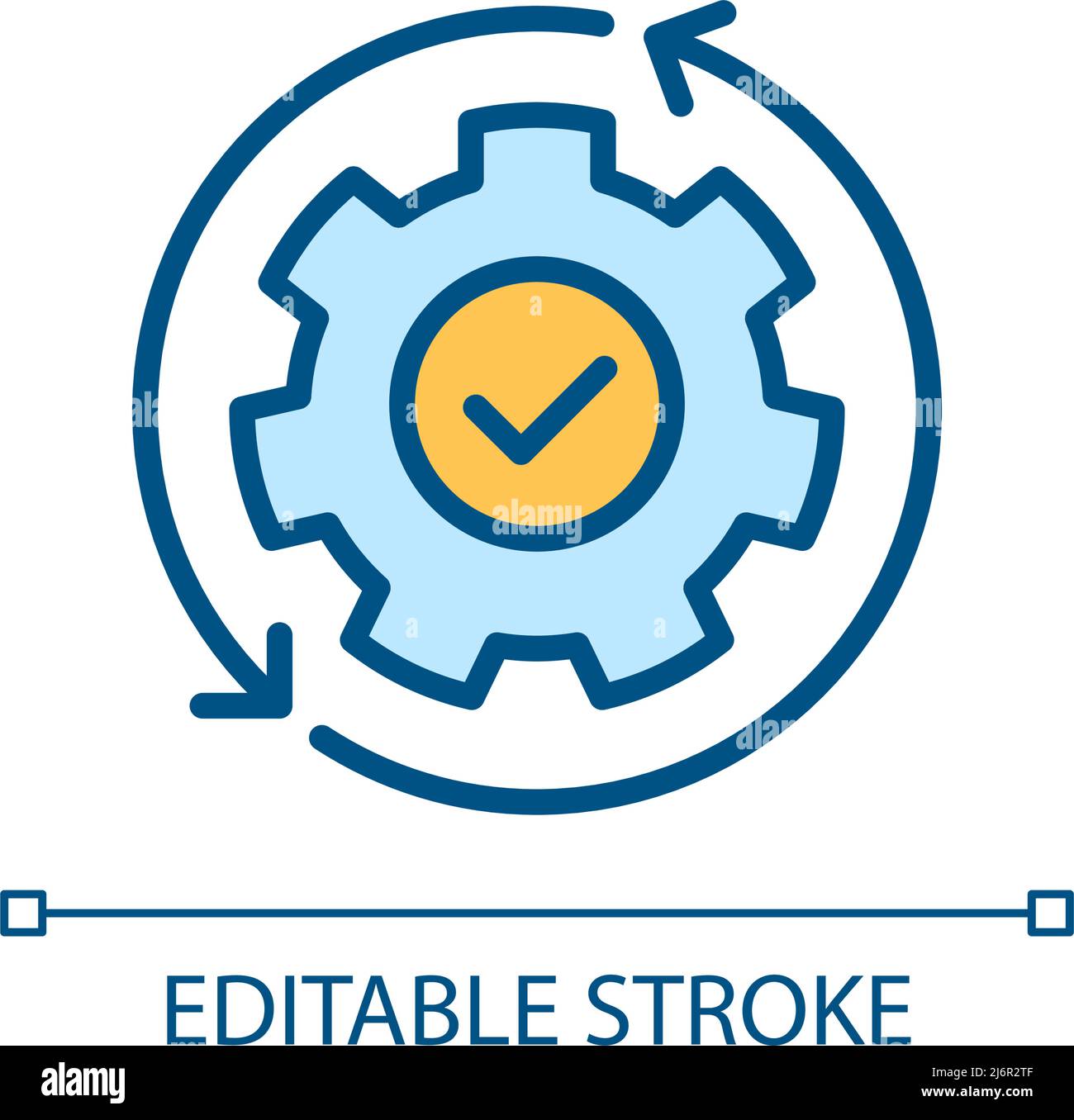 Automation pixel perfect RGB color icon Stock Vector Image & Art - Alamy