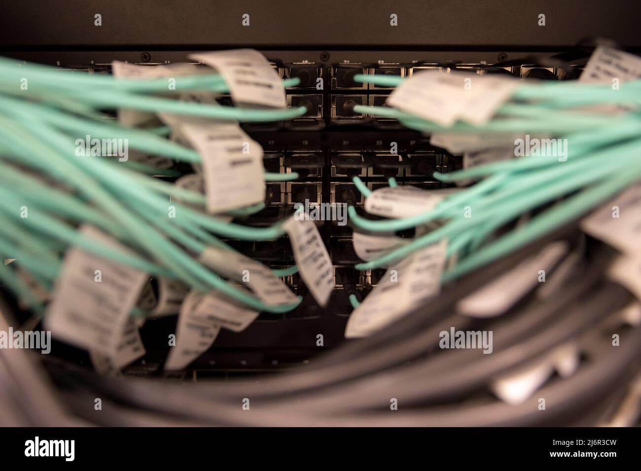 Cables of a supercomputer Stock Photo - Alamy