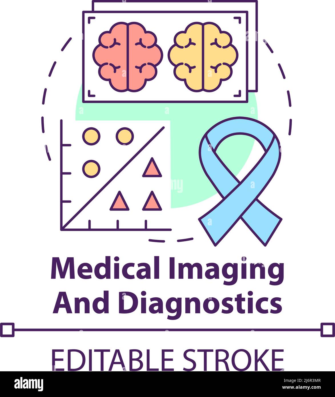 Medical imaging and diagnostics concept icon Stock Vector Image & Art ...