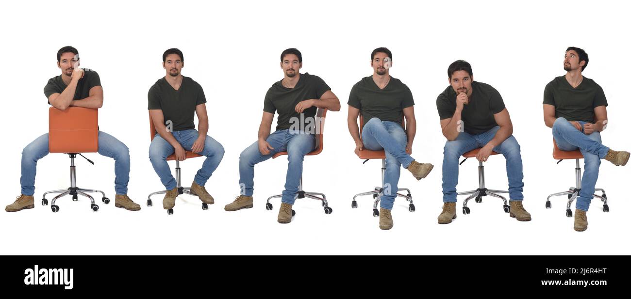 People Sitting Front View