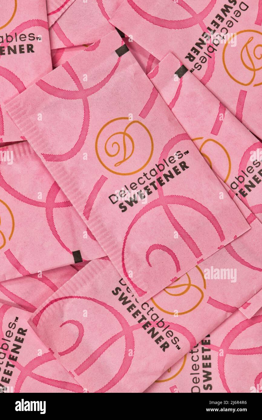 Pink sugar packets hi-res stock photography and images - Alamy