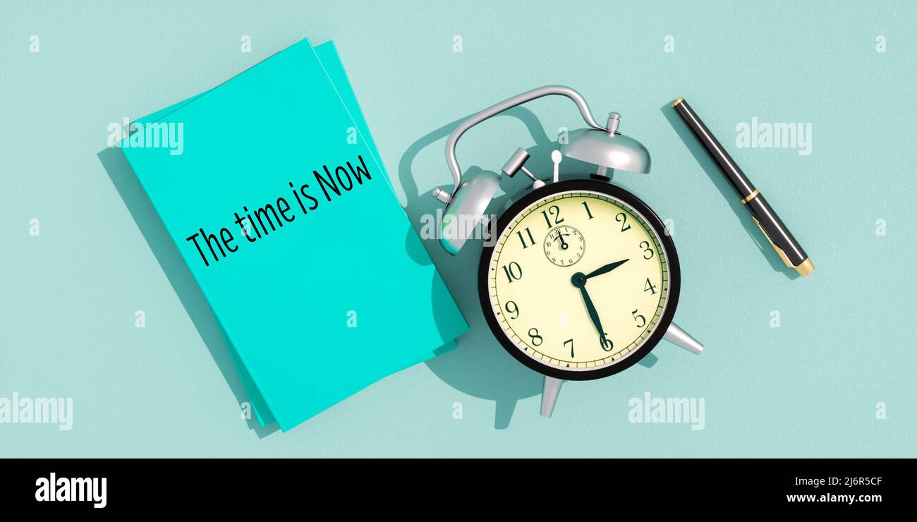 The time is now Stock Photo - Alamy