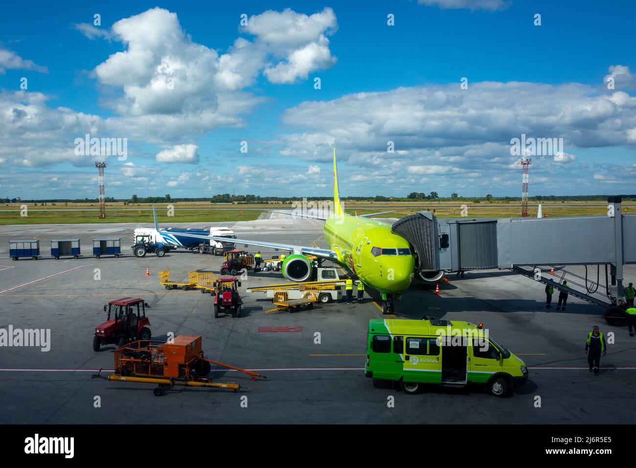 Airfield tolmachevo airport hi-res stock photography and images - Alamy