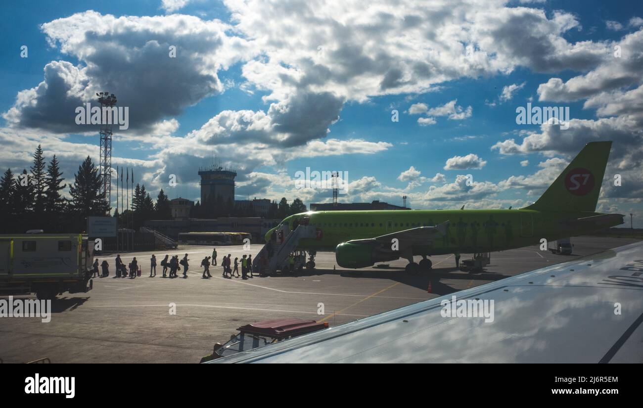 Airfield tolmachevo airport hi-res stock photography and images - Alamy