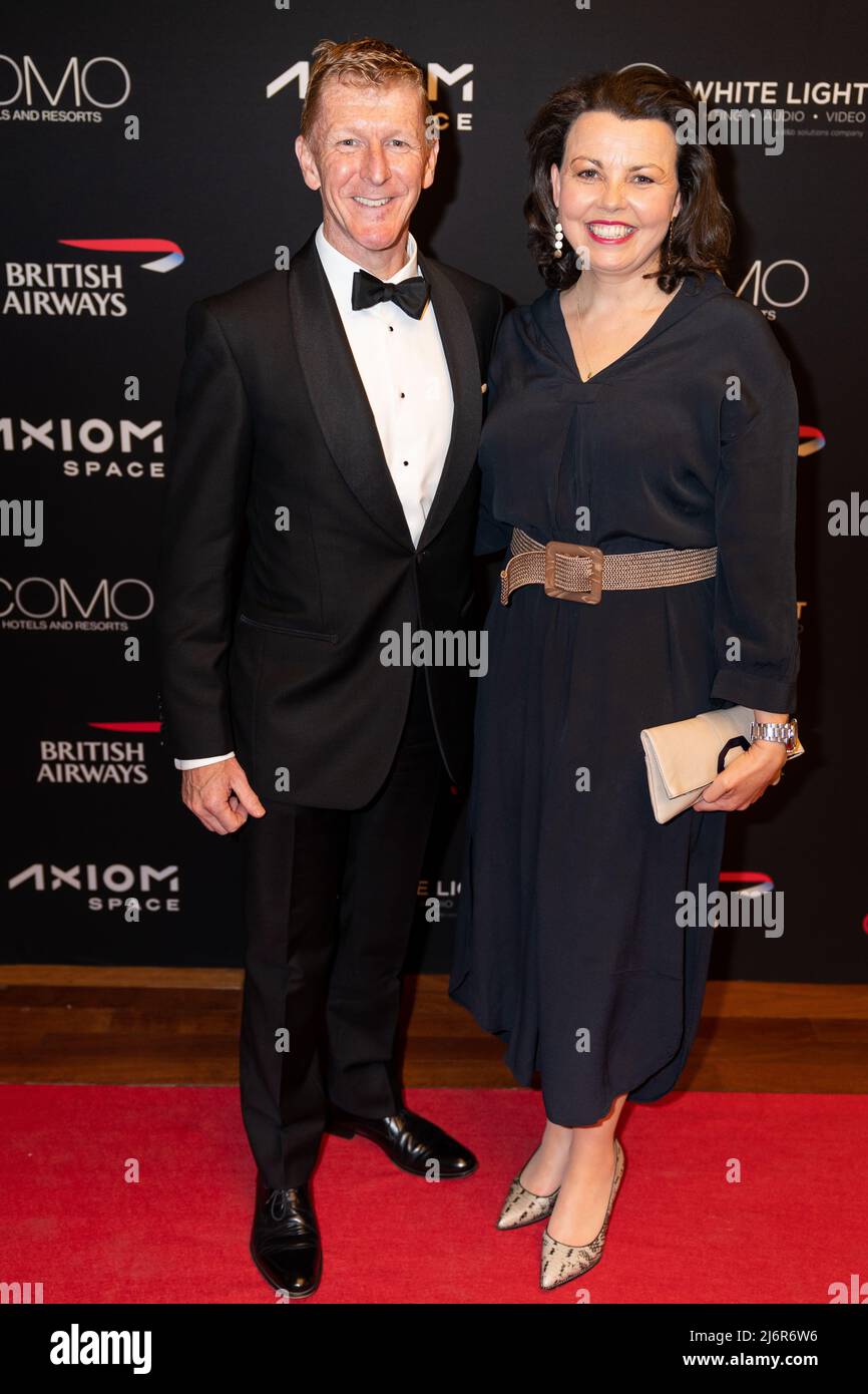 Tim Peake and Rebecca Peake arriving at the Aim Higher Gala ...