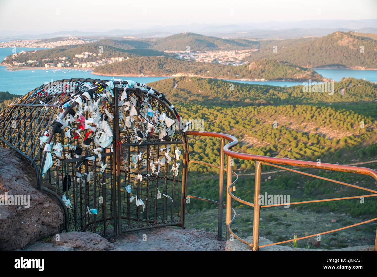 Devil's Table known as Seytan Sofrasi, Ayvalik. Place devil's footprint ...