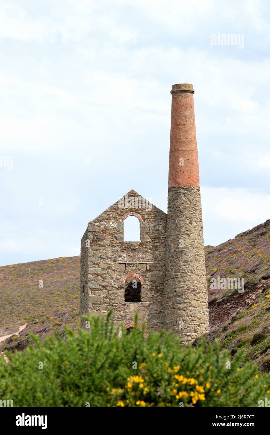 Wheal Coates, St. Agnes Bay, Cornwall - 2 July 202: views of St. Agnes ...