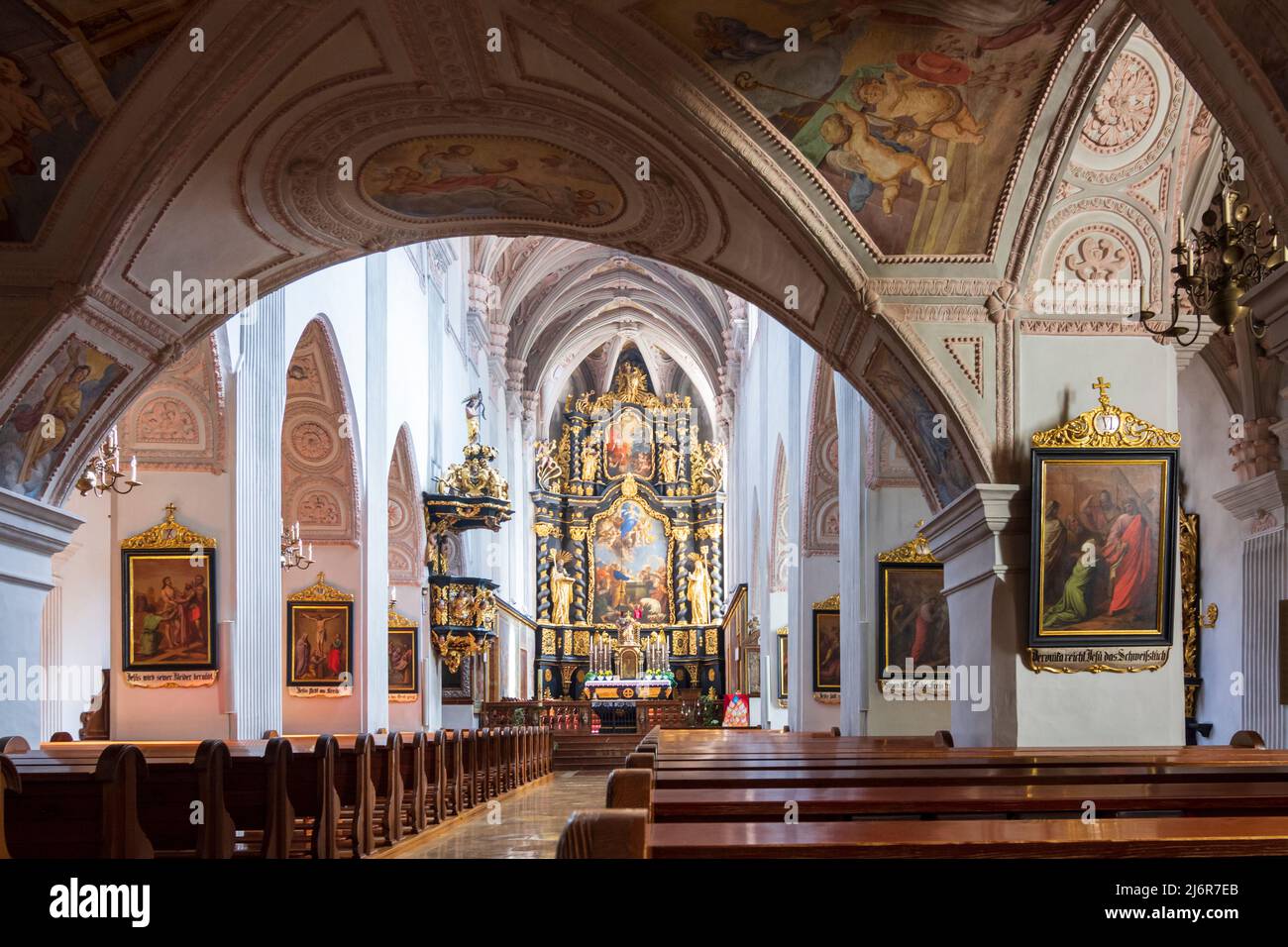 Seitenstetten: Seitenstetten Abbey nave in Mostviertel ...