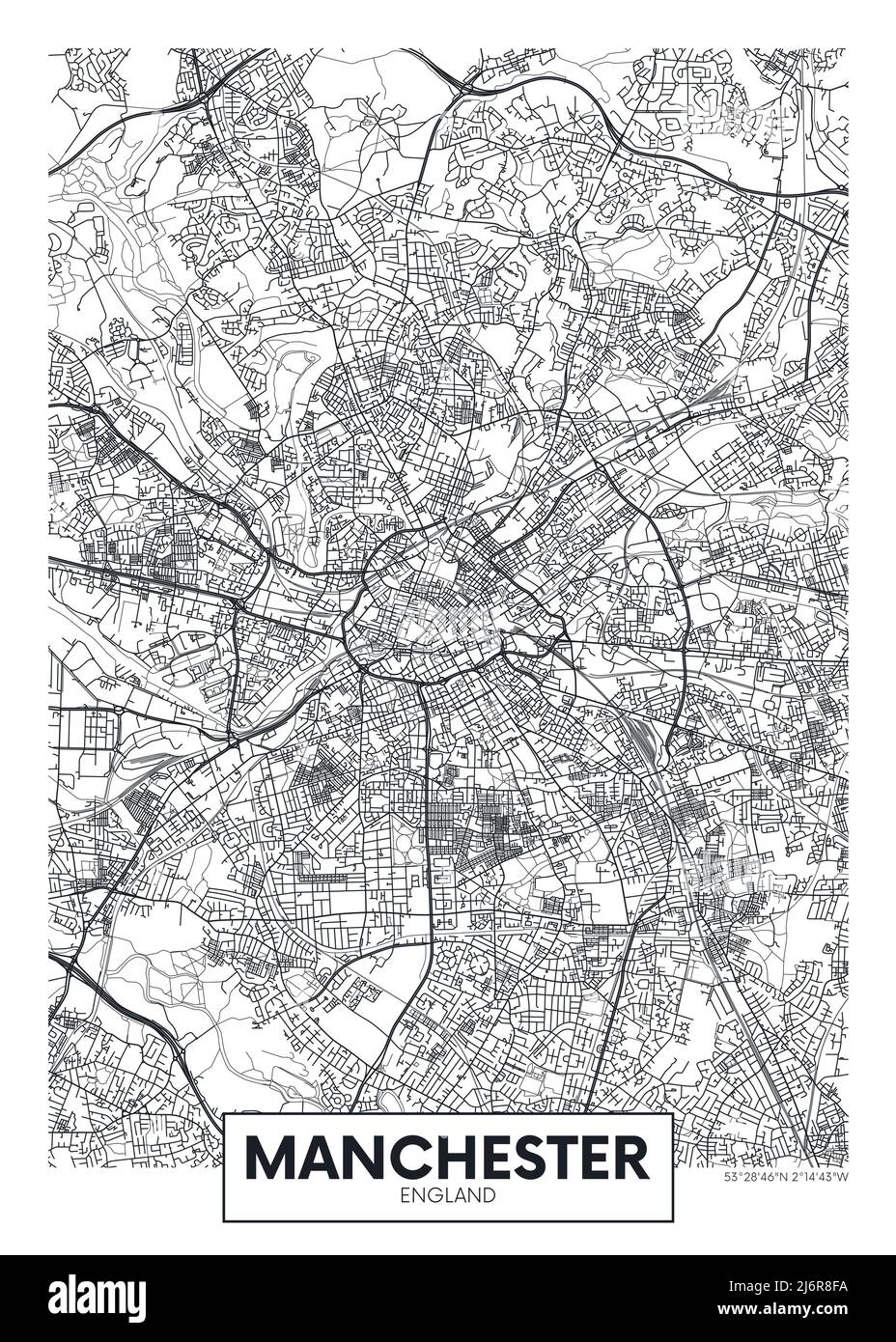 Manchester map hi-res stock photography and images - Alamy