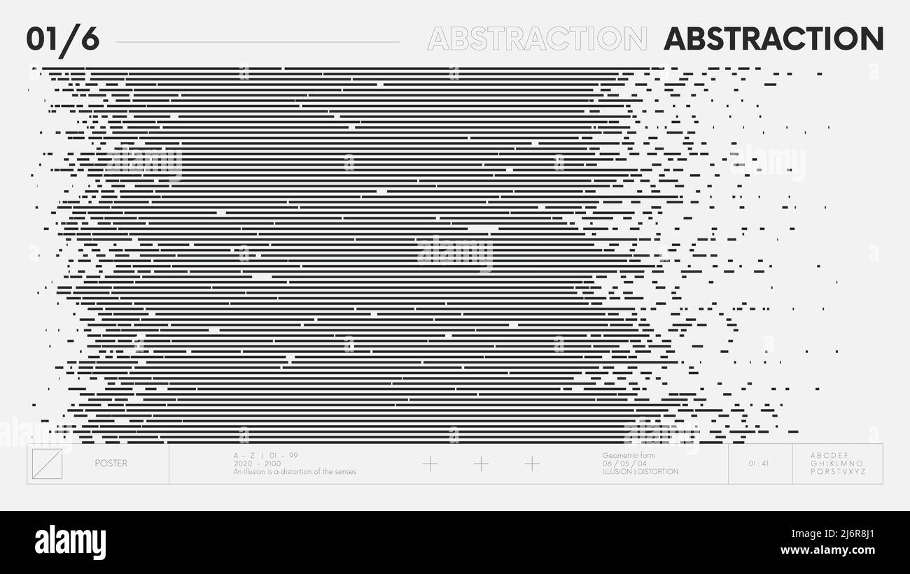 Abstract modern geometric banner with simple shapes in black and white ...