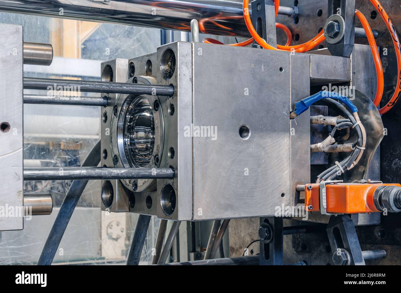 Automated press for production of lampshades. Production background ...