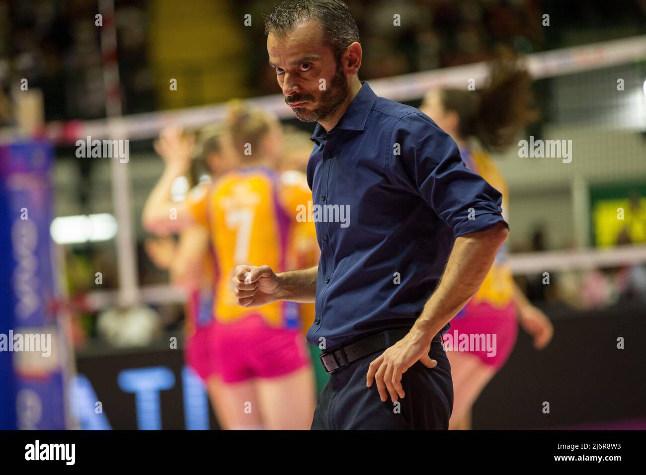 Monza, Italy, May 03 2022, Head Coach Marco Gaspari (Vero Volley Monza ...