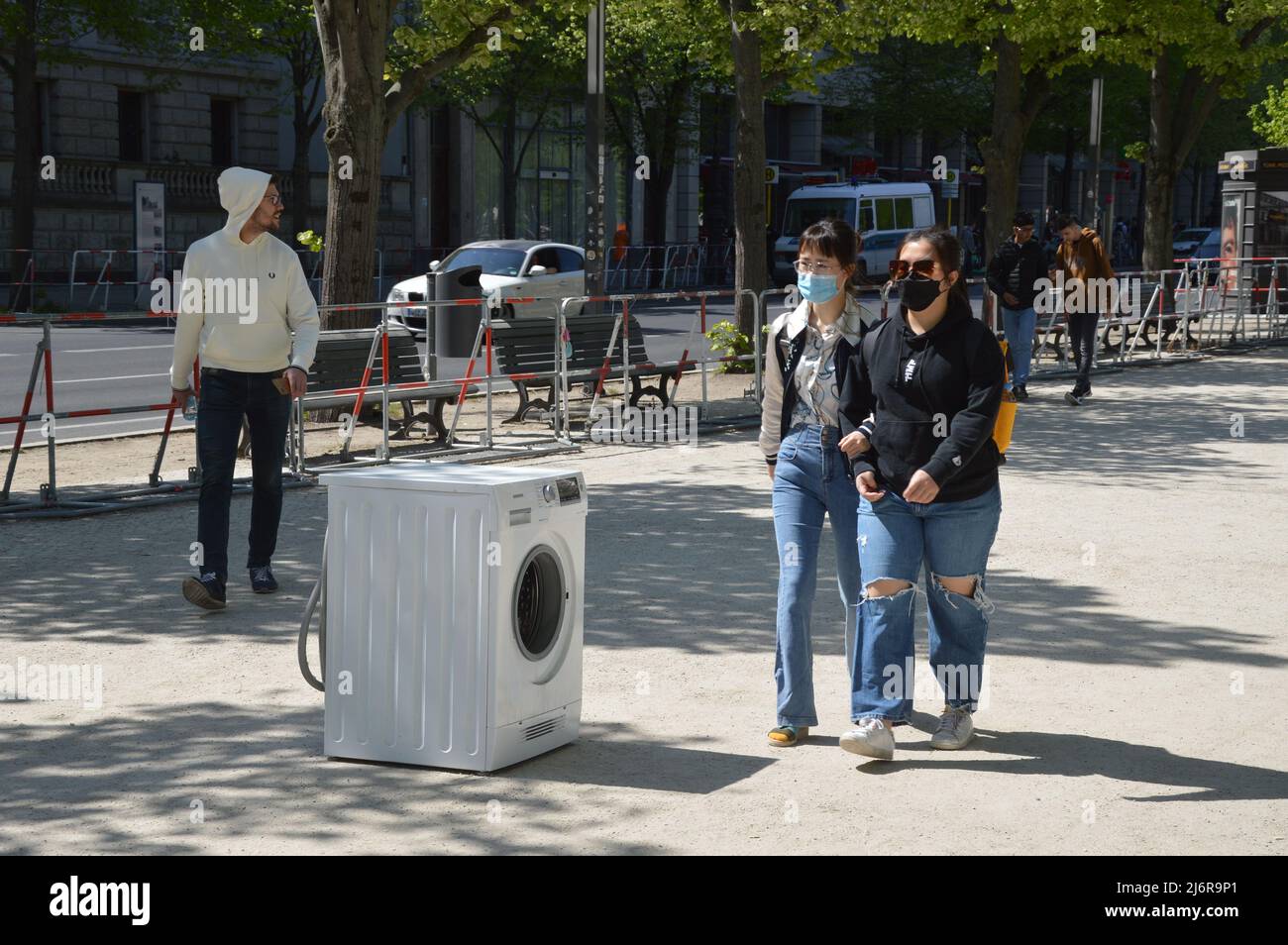 World Press Freedom Day - Washing machine in front of the Russian ...