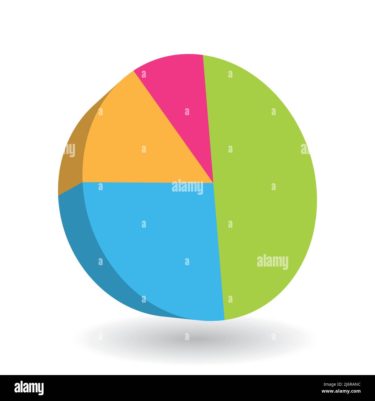 Colorful pie chart design element Stock Vector Image & Art - Alamy
