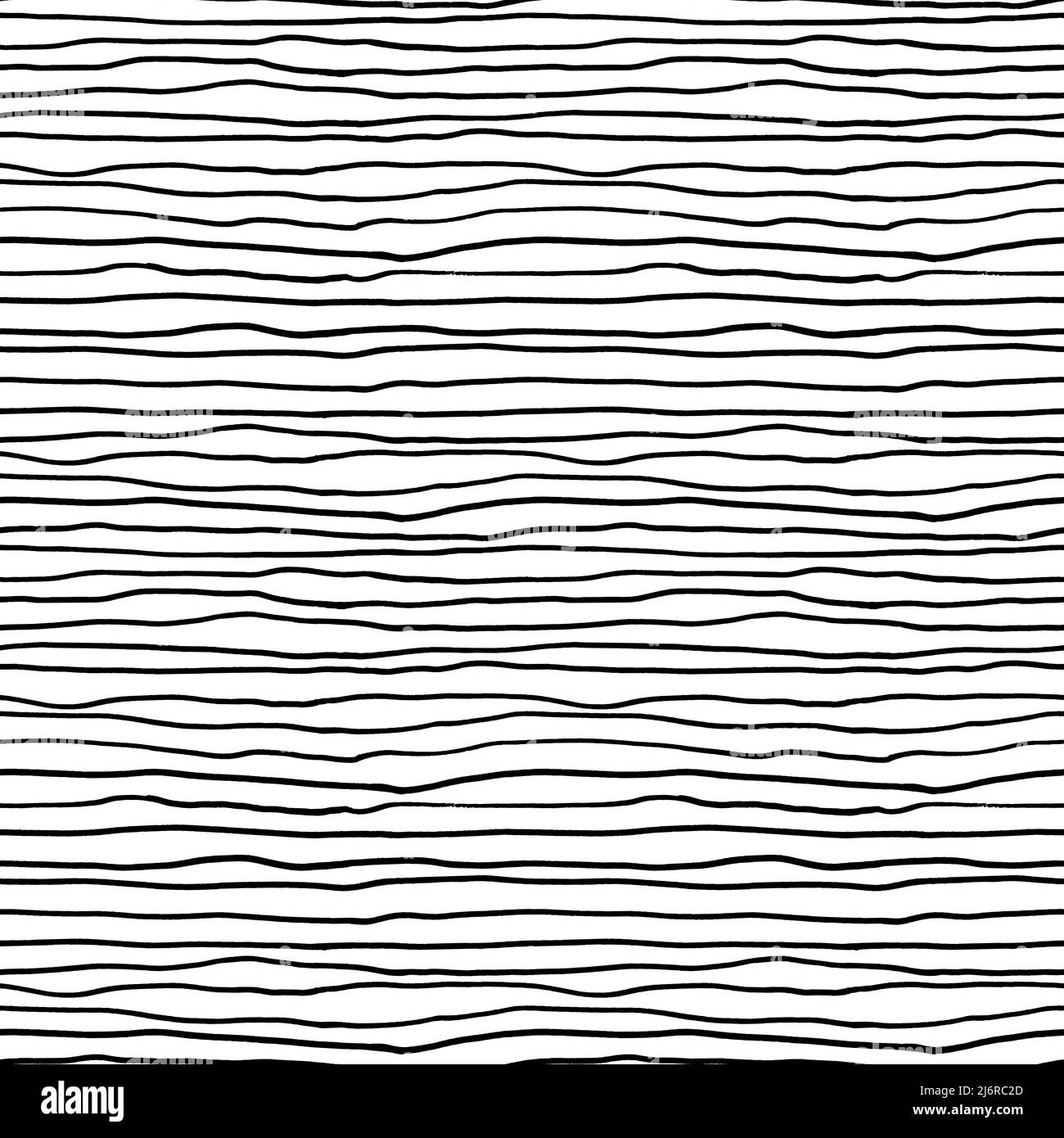 Hand drawn horizontal doodle line seamless pattern Stock Vector Image ...