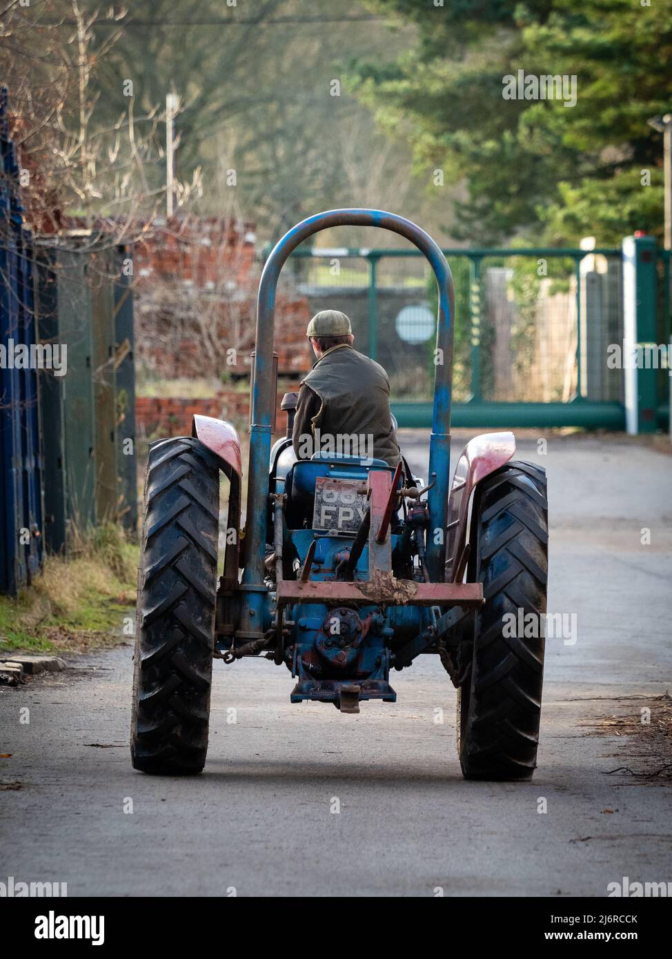 Driving vintage tractor hi-res stock photography and images - Alamy