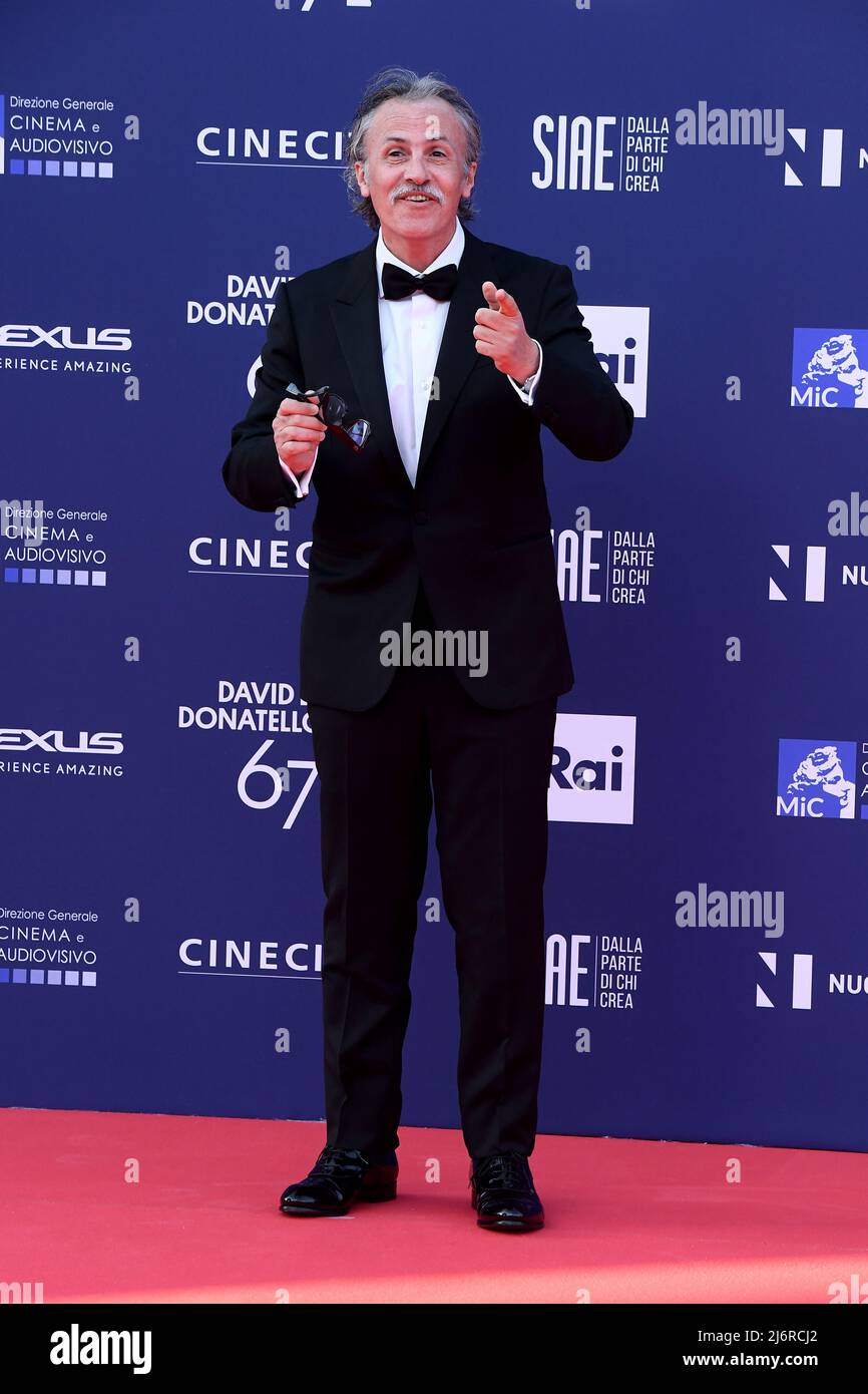 Rome, David Di Donatello 2022. In the photo Fabrizio Ferracane Stock ...