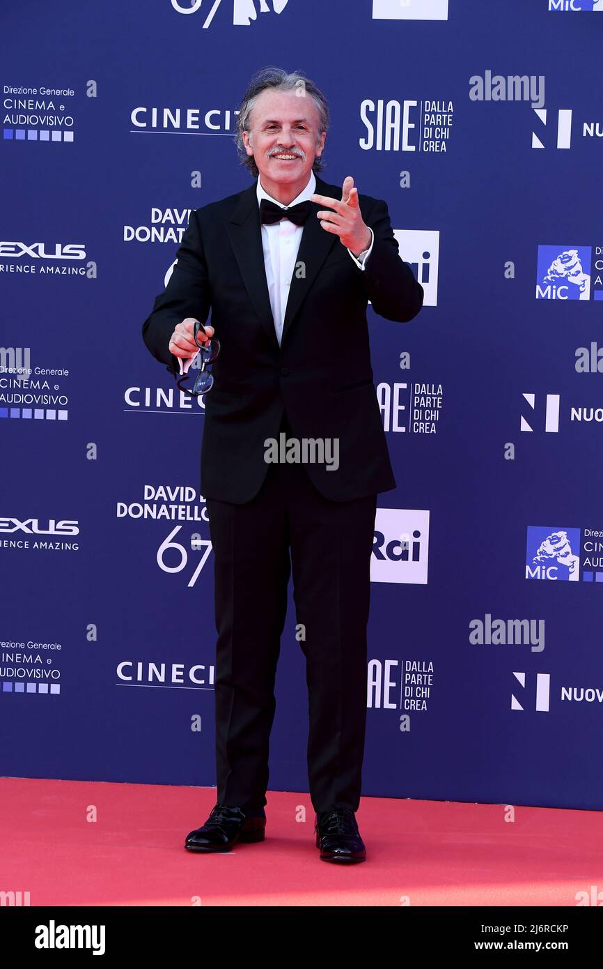 Rome, David Di Donatello 2022. In the photo Fabrizio Ferracane Stock ...
