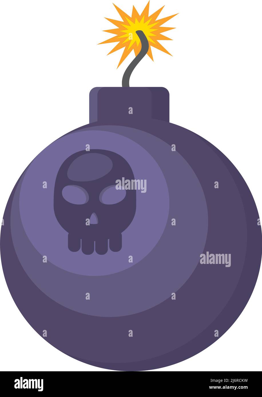 bomb explosive with skull Stock Vector Image & Art - Alamy