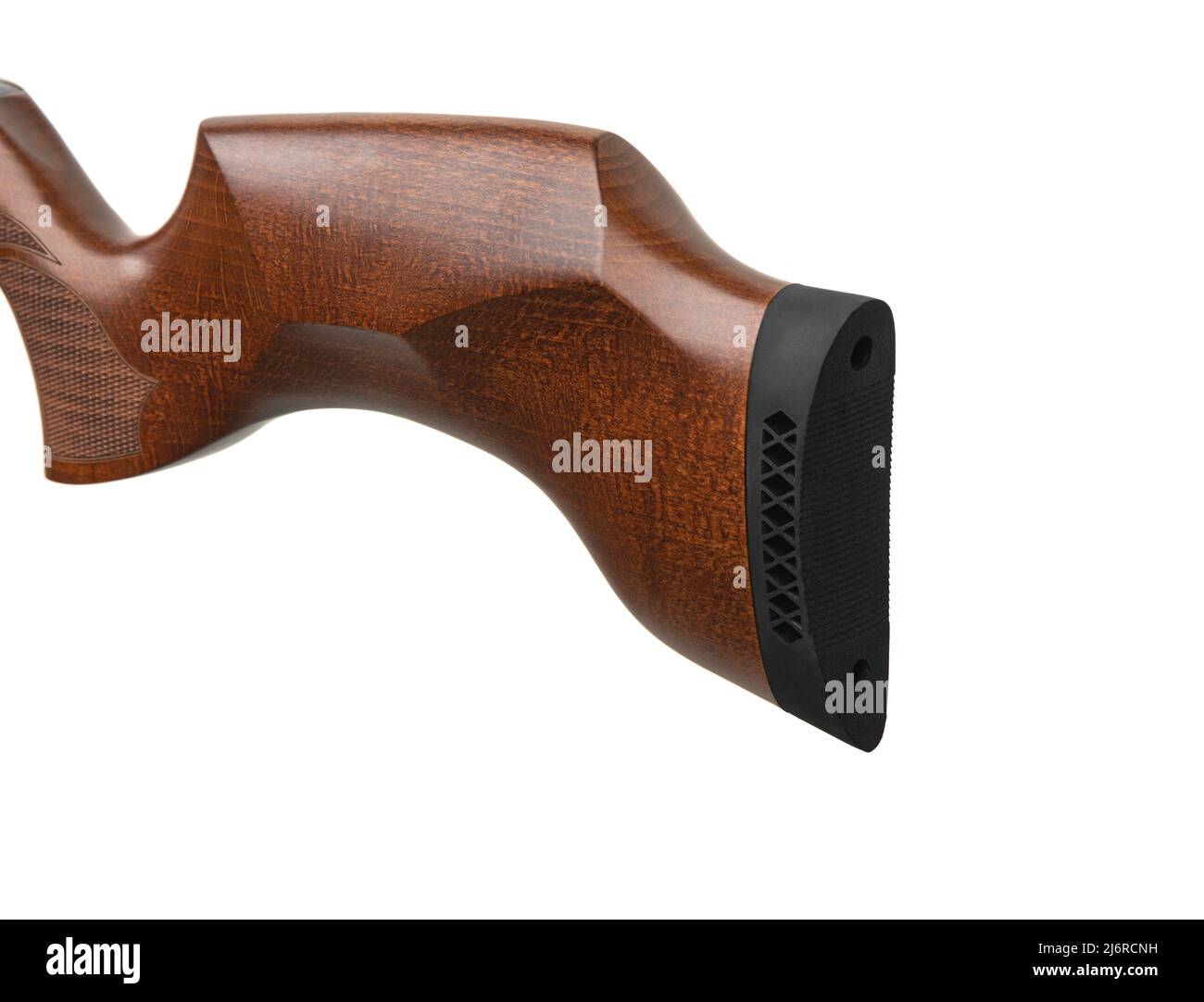 A modern air rifle with a futuristic design. Pneumatic weapons for ...