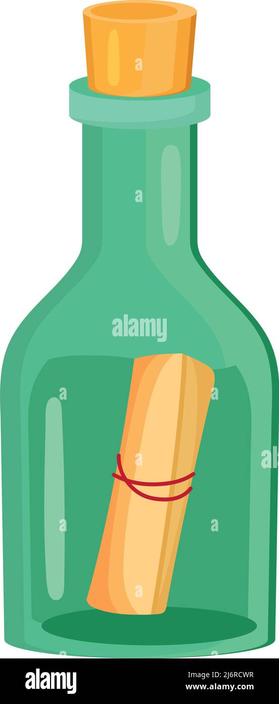 pirate message in bottle Stock Vector Image & Art - Alamy