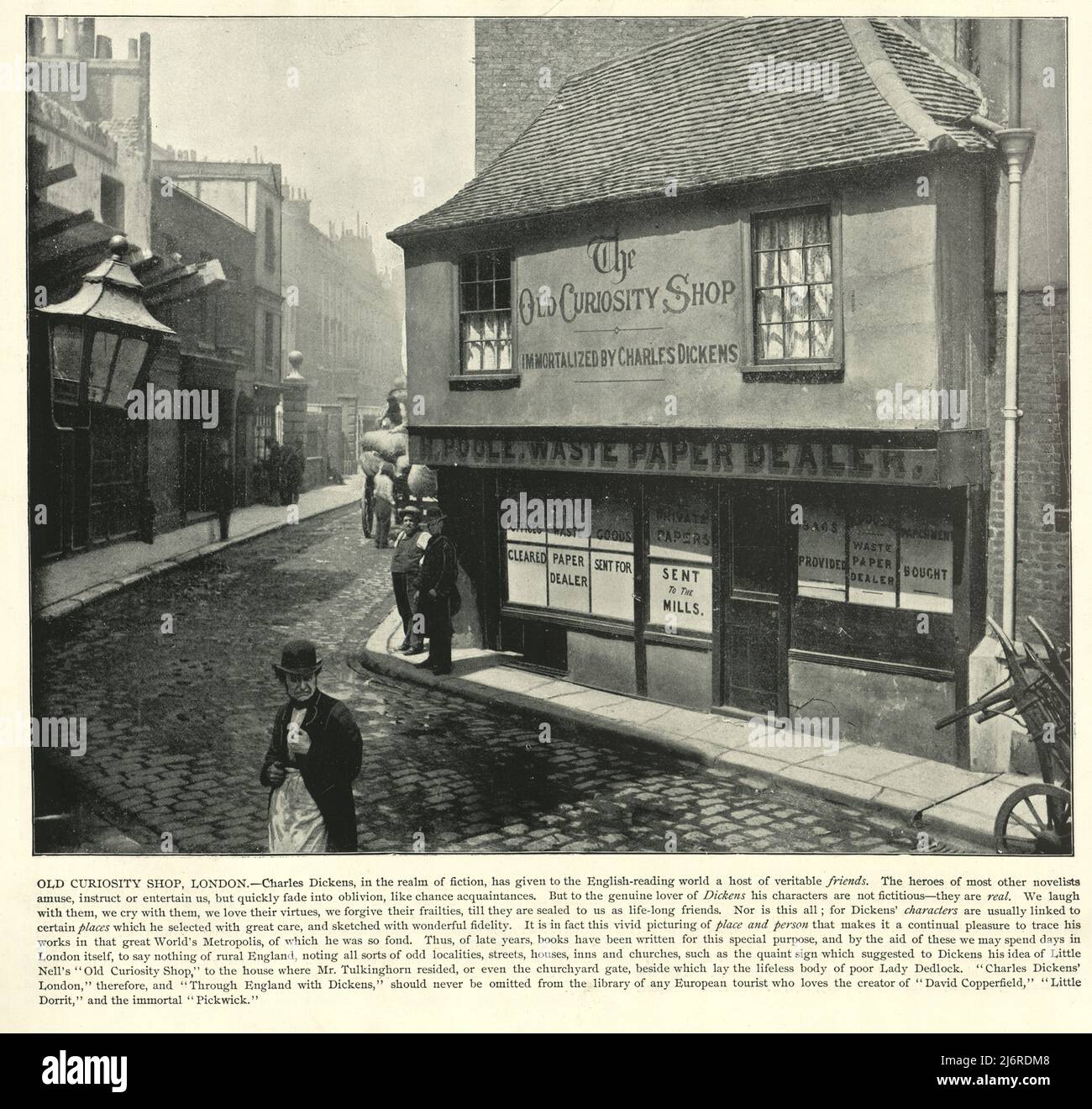 Vintage photograph of the The Old Curiosity Shop in Clare market ...