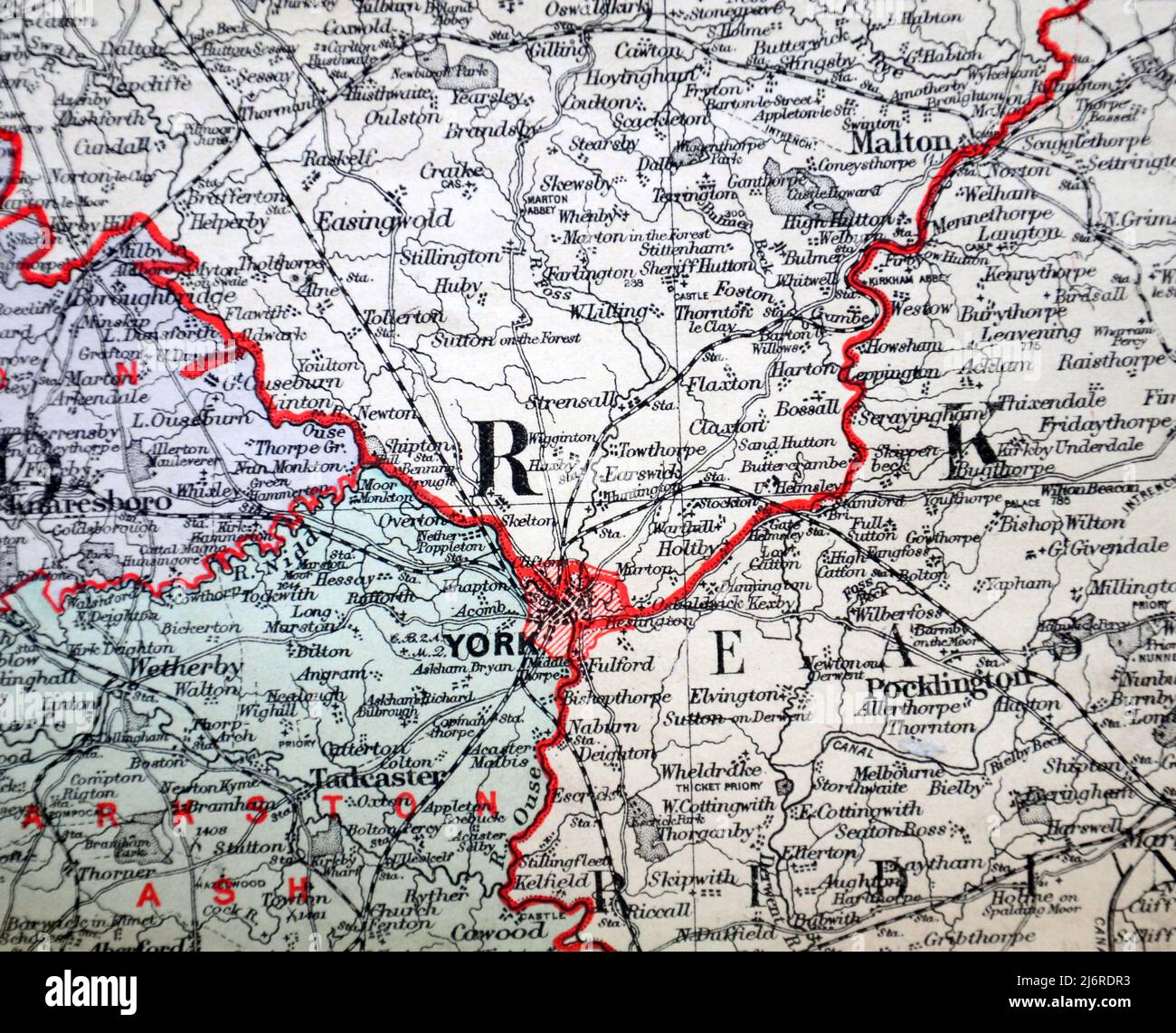 Tadcaster map hi-res stock photography and images - Alamy