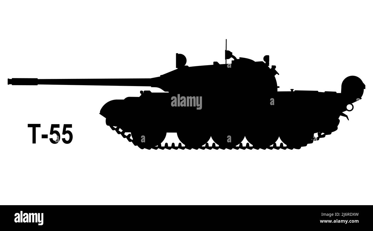 T55 tank Stock Vector Images - Alamy