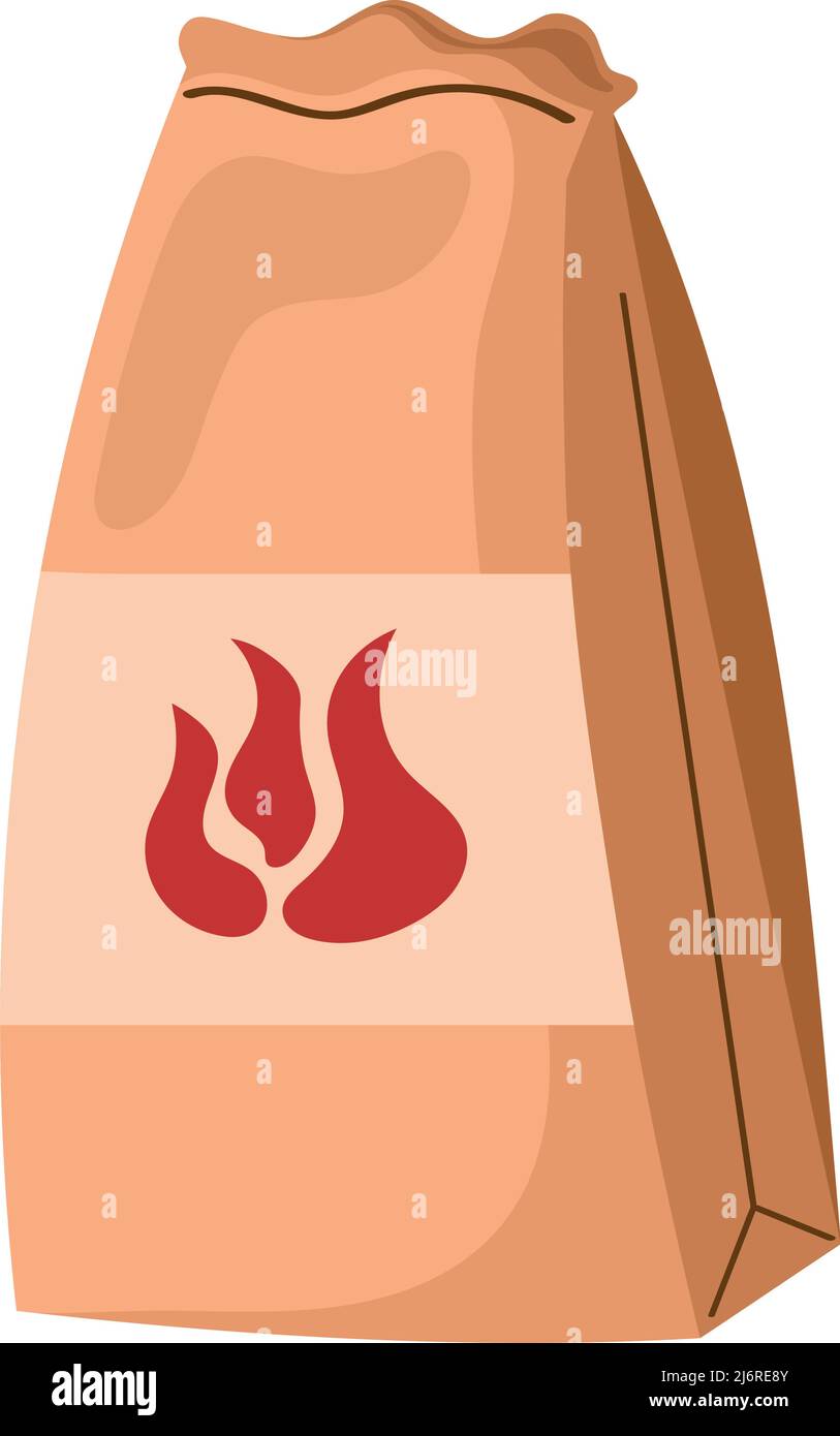 Flammable charcoal in fire Stock Vector Images - Alamy